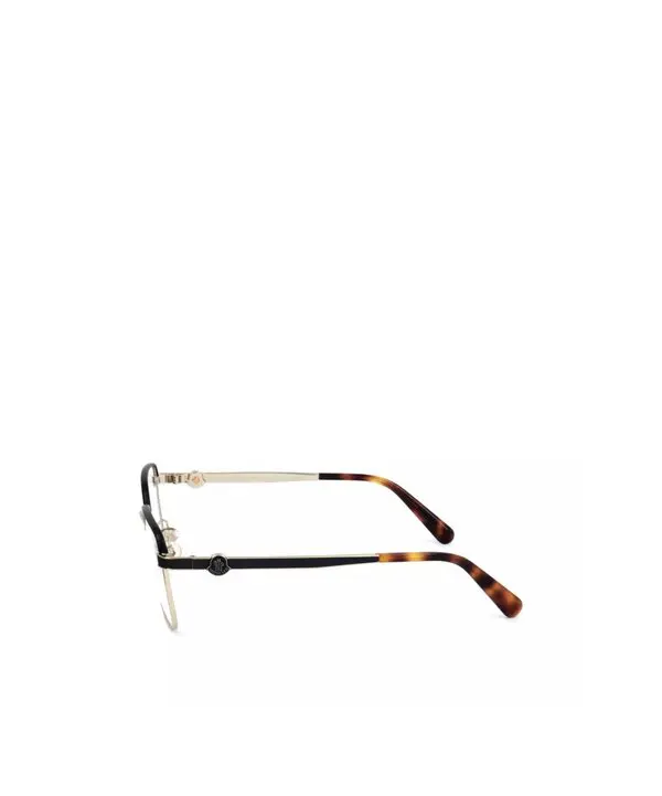 Moncler Square Frame Eyeglasses - Light Gold