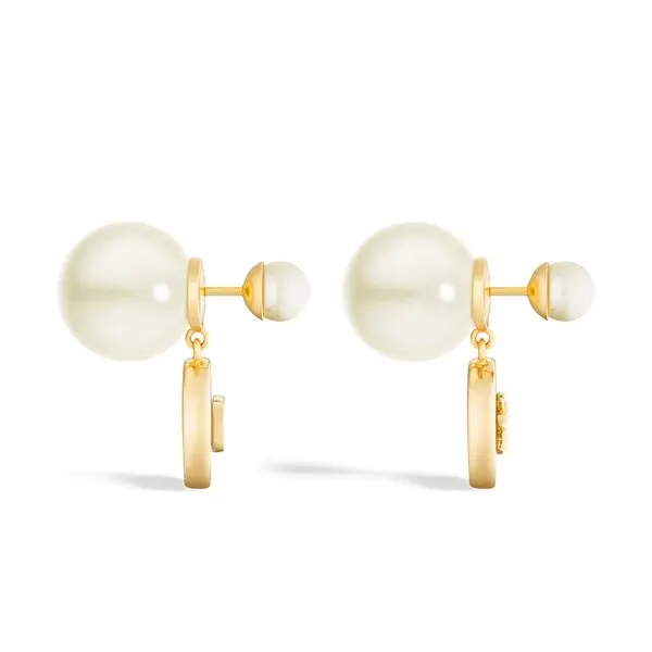 Dior Tribales Earrings With Cd Logo And Bee Motif