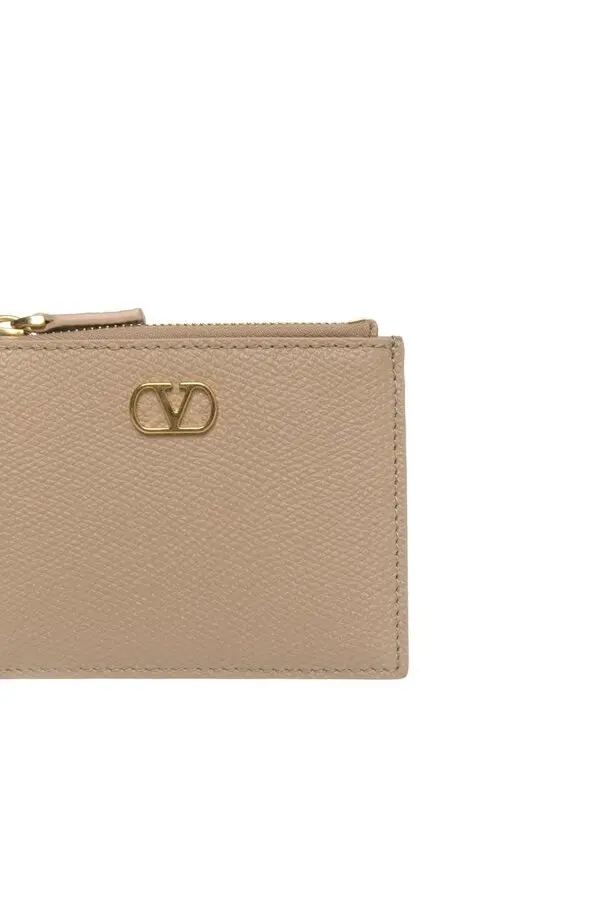 Valentino Garavani Vlogo Signature Zip-up Card Case