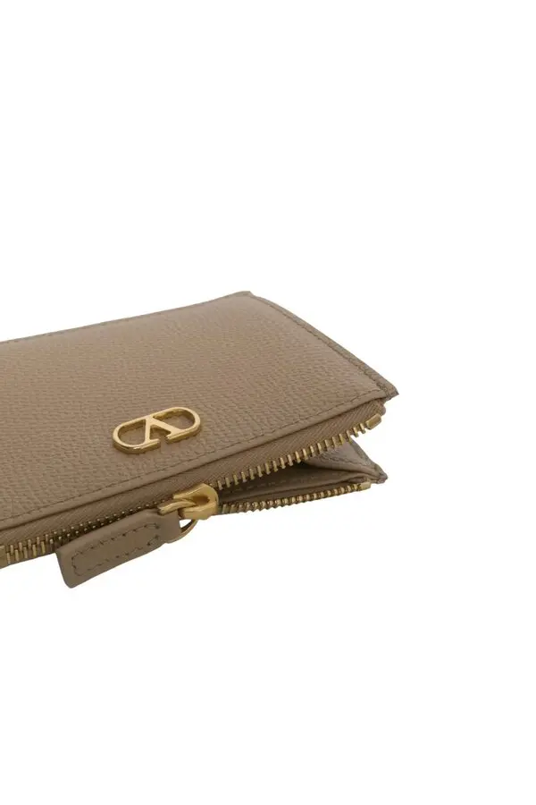 Valentino Garavani Vlogo Signature Zip-up Card Case