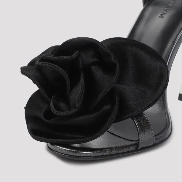 Magda Butrym Floral-appliqué Stiletto Sandals