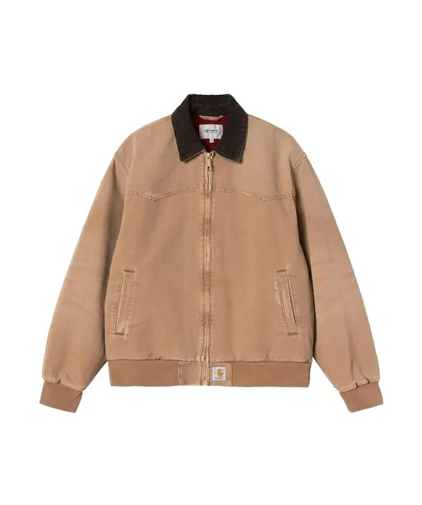 Carhartt Work In Progress Santa Fe Quilted Canvas Jacket - Nude
