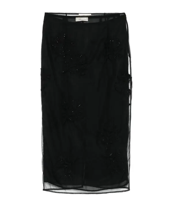 Blumarine Embroidered Tulle Skirt