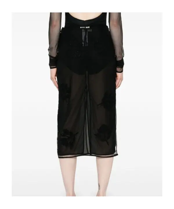 Blumarine Embroidered Tulle Skirt