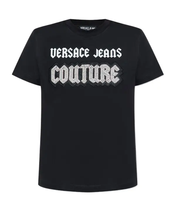 Versace Embellished Crewneck T-shirt