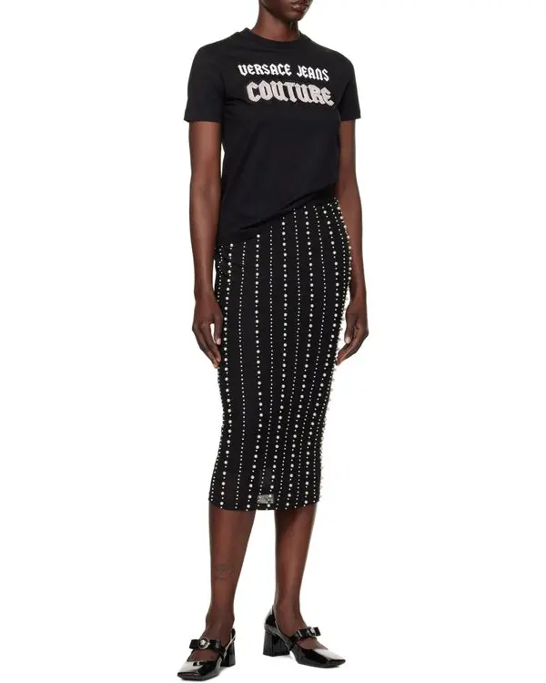 Versace Embellished Crewneck T-shirt