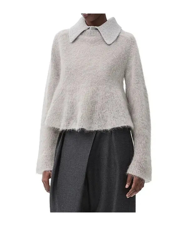 Loewe Lapel Long Sleeve Knit Jumper