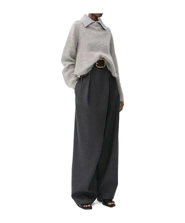 Loewe Lapel Long Sleeve Knit Jumper