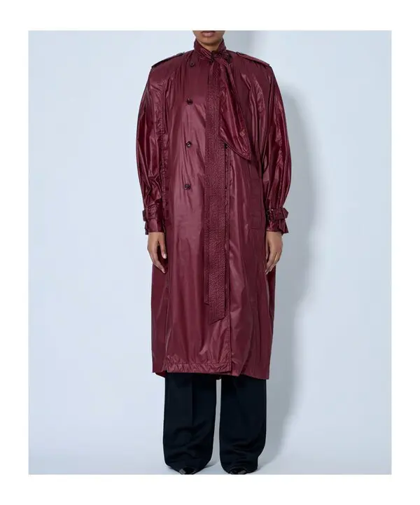 Saint Laurent Lavallière Double-breasted Trench Coat - No