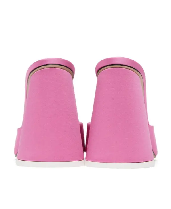 Attico Luz Slip-on Mules With High Block Heel - Pink