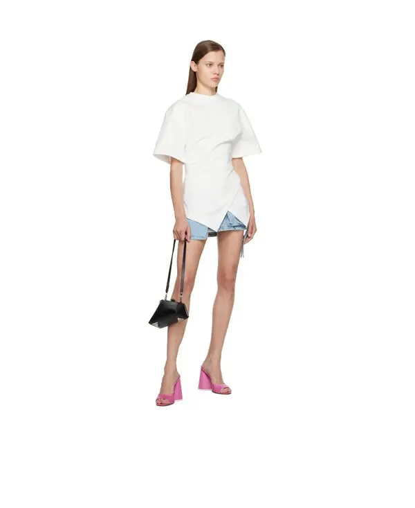Attico Luz Slip-on Mules With High Block Heel - Pink