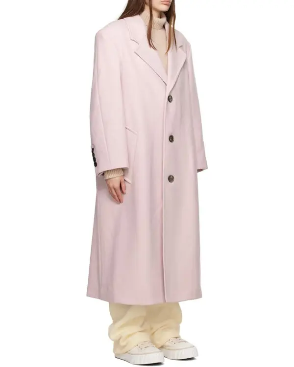 Ami Excessive Lapel Coat - Pink