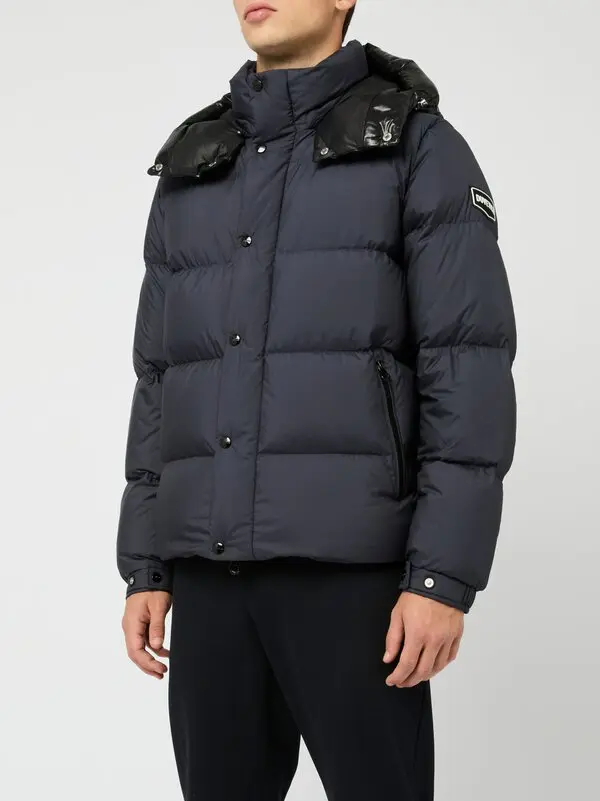 Duvetica Long-sleeved Quilted Jacket With Stand Collar