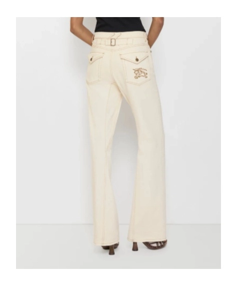 Burberry High Rise Bootcut Jeans With Five-pocket Style