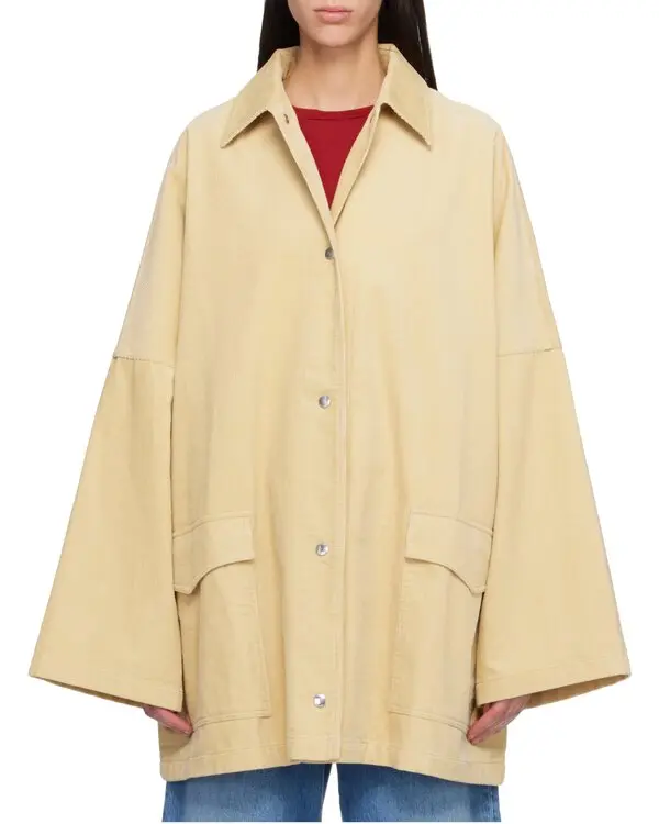 TOTEME Oversized Button-up Jacket - Beige