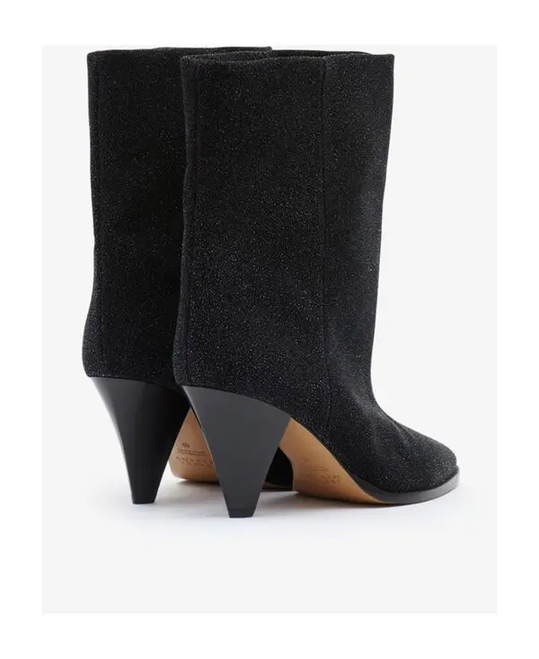 Isabel Marant Étoile Glitter Suede Leather Boots