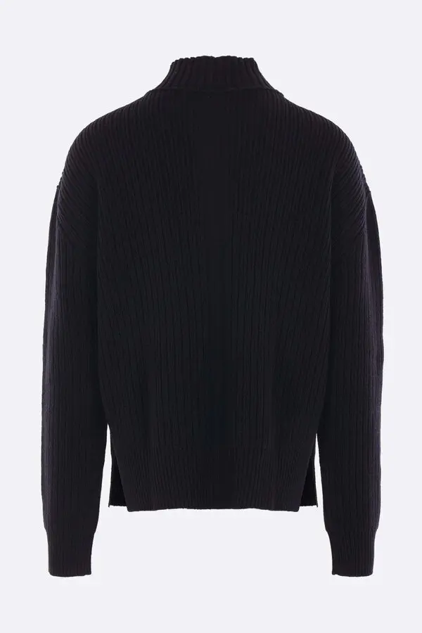Rick Owens High-neck Ribbed Sweater