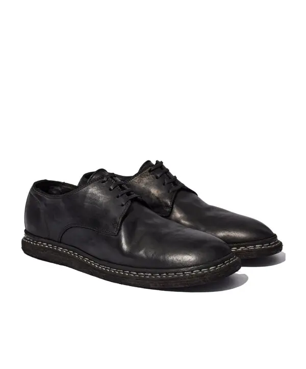 Guidi Round Toe Lace-up Casual Shoes