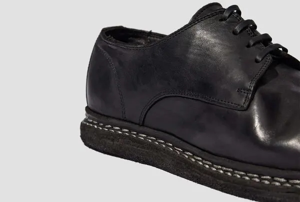 Guidi Round Toe Lace-up Casual Shoes