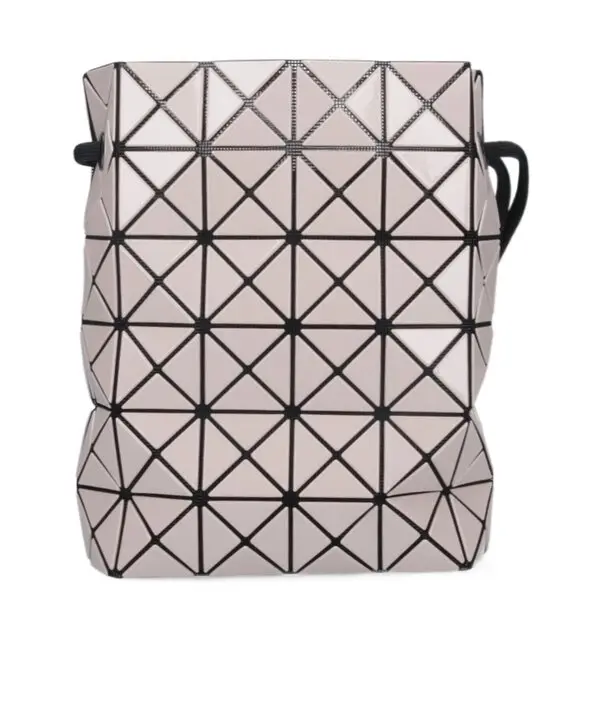 Issey Miyake Geometric Drawstring Bucket Bag - Beige