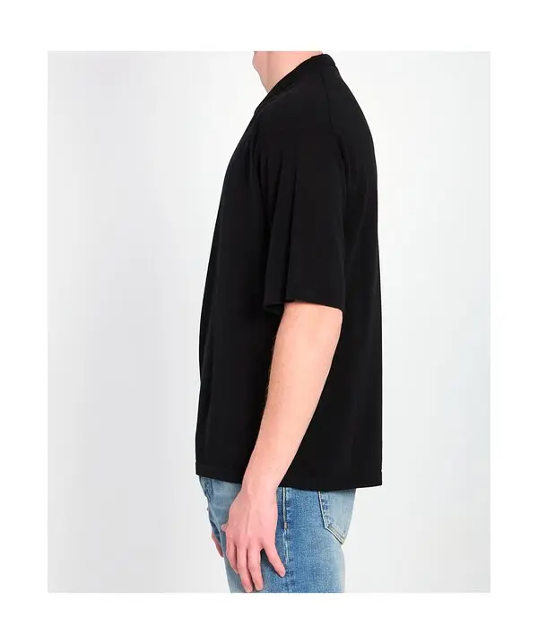 ROBERTO COLLINA Relaxed Crewneck T-shirt - Lightweight Black
