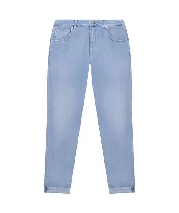 DONDUP Cuffed Hem Jeans - Light Blue