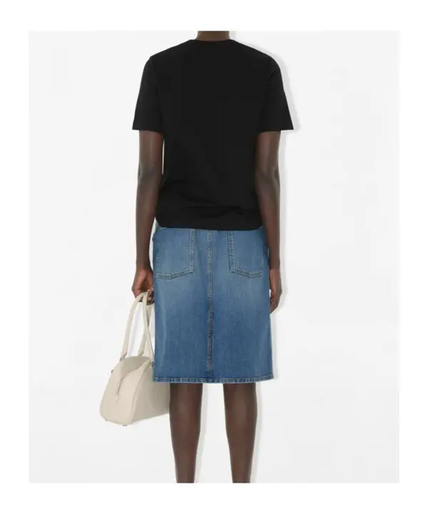 Burberry Logo Detailed Crewneck T-shirt - Black