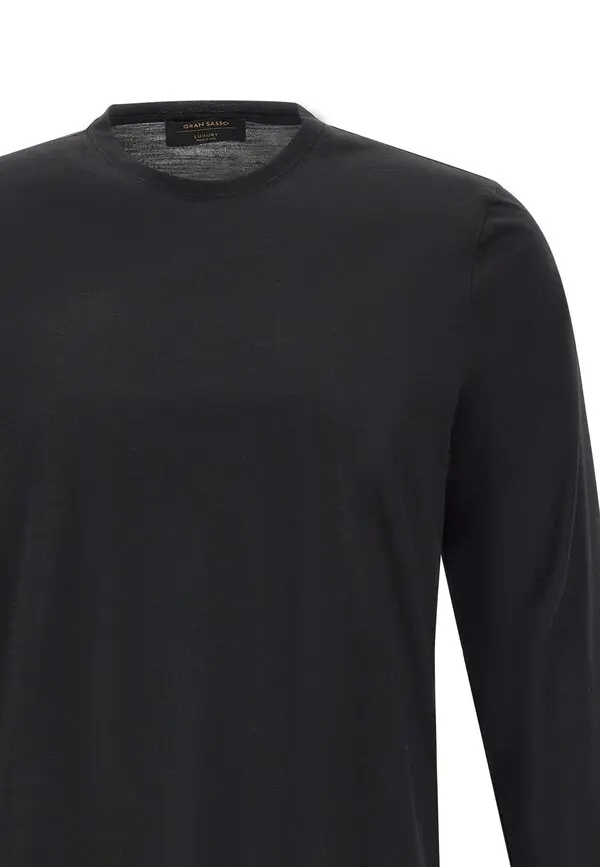 GRAN SASSO Athleisure Crew-neck Knitted Sweater