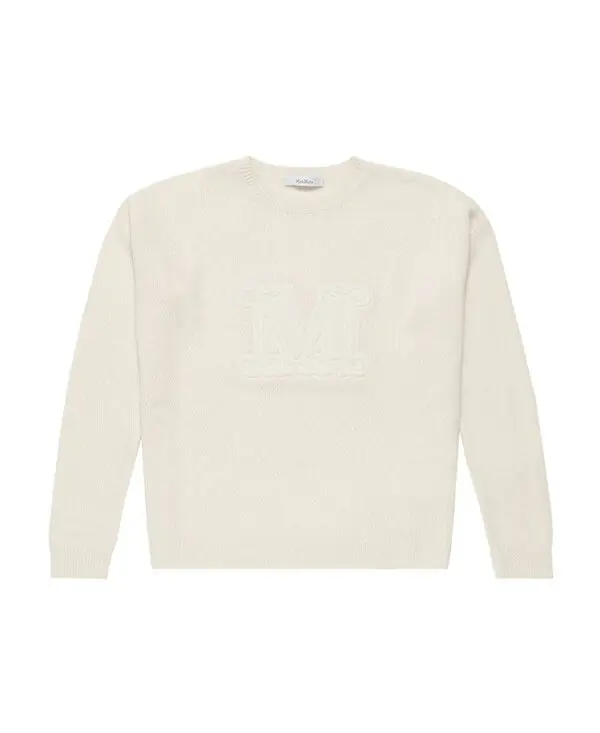 Max Mara Logo Pullover - White