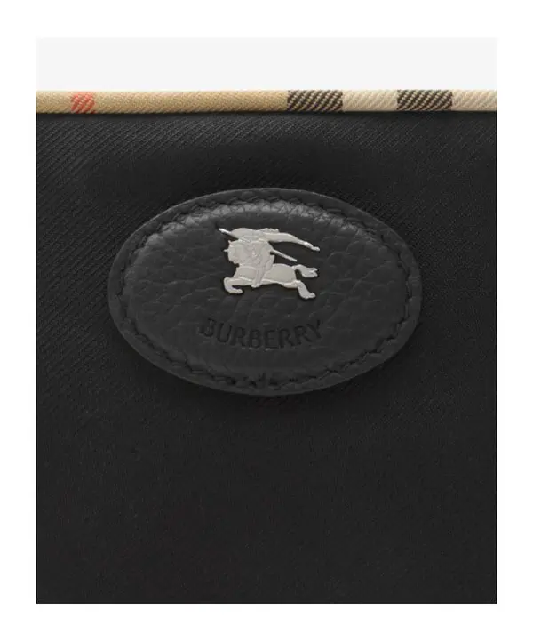 Burberry Check Trimmed Pouch