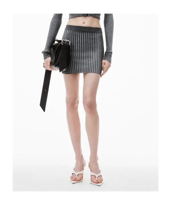 Alexander Wang Ribbed-knit Mini Skirt