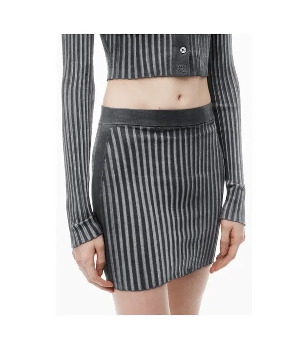 Alexander Wang Ribbed-knit Mini Skirt