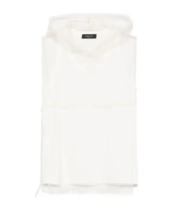Fabiana Filippi Sheer Hooded Blouse