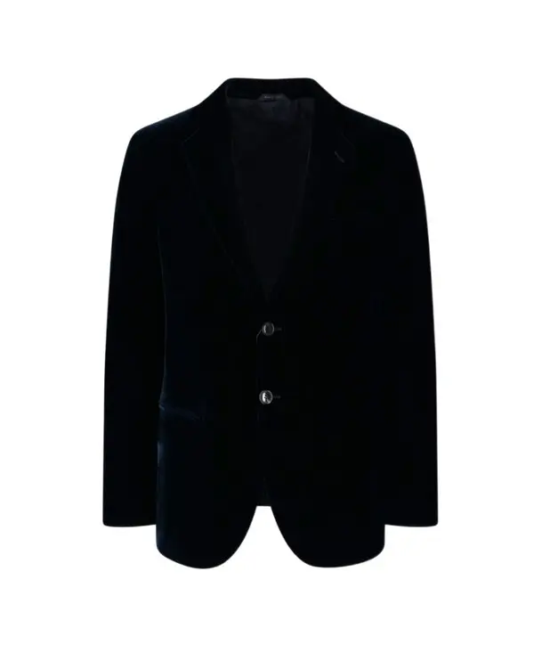 Giorgio Armani Dark Blue Double-breasted Blazer