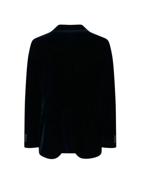 Giorgio Armani Dark Blue Double-breasted Blazer