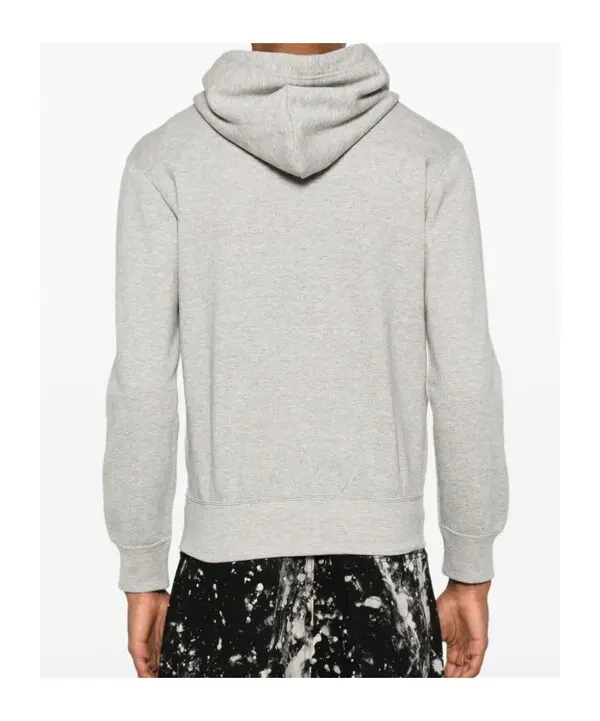 Comme Des Garçons Full Zip Hoodie With Drawstring Hood