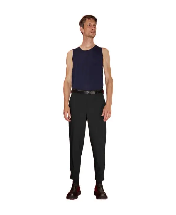 Neil Barrett Rib Knit Cuff Casual Pants