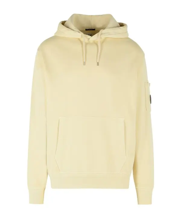C.P. COMPANY Lens Sleeve Hoodie - Nude