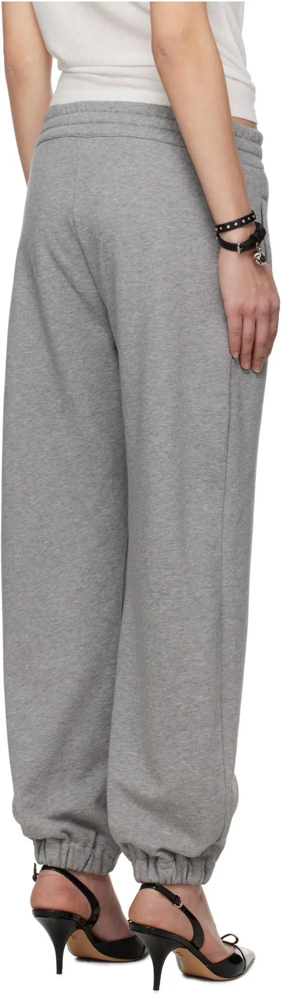 Alexander McQueen Skull Embroidered Tapered Sweatpants