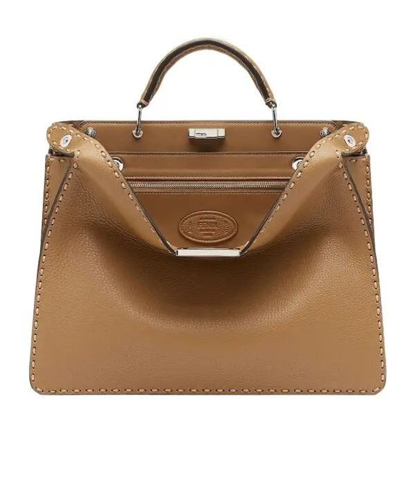 Fendi Selleria Peekaboo Iseeu Medium Tote Bag - Brown