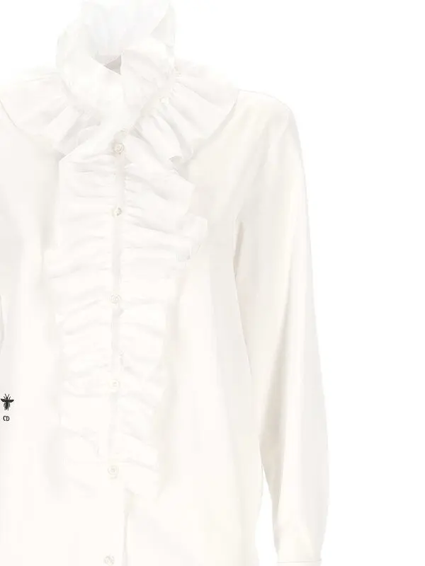 Dior Blouse With Removable Ruched Collar - No