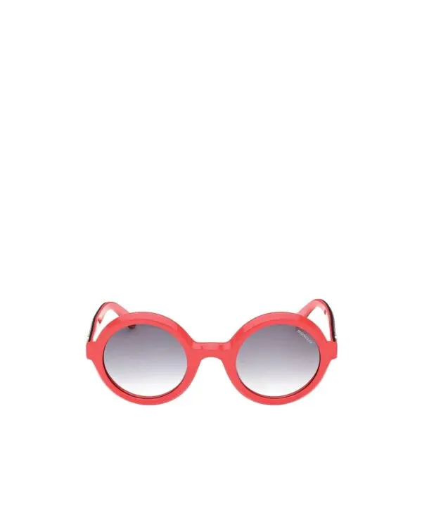 Moncler Round Frame Sunglasses - Red