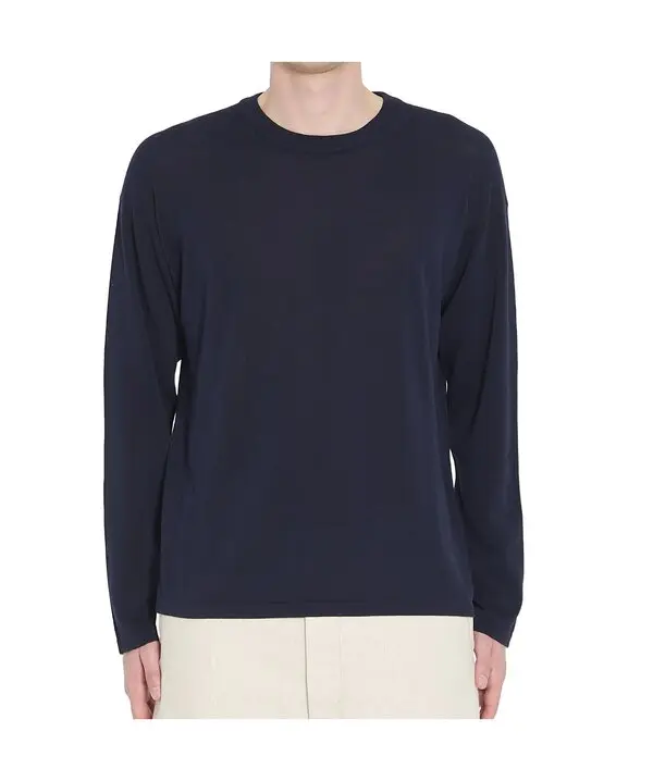 ROBERTO COLLINA Ribbed Crewneck Sweater - Black