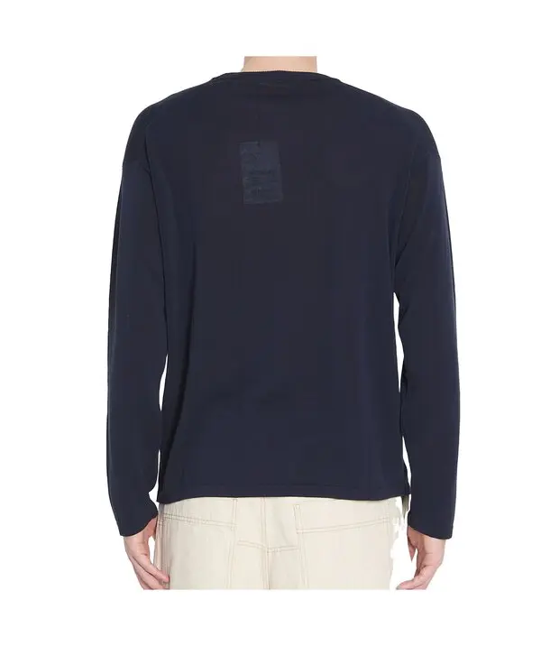 ROBERTO COLLINA Ribbed Crewneck Sweater - Black