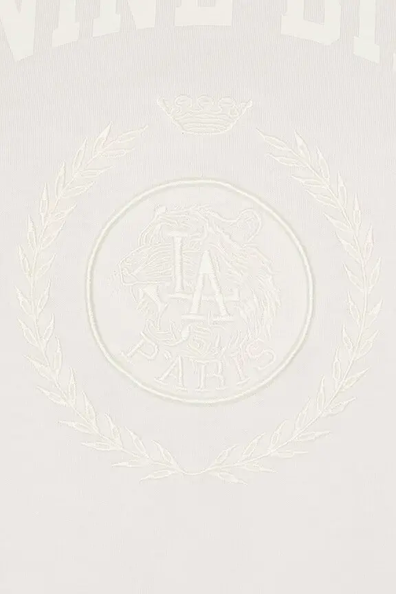 ANINE BING Short-sleeve Crew Neck T-shirt With Logo Detail