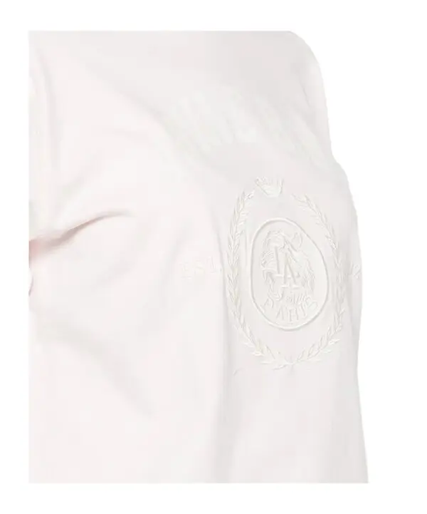 ANINE BING Short-sleeve Crew Neck T-shirt With Logo Detail