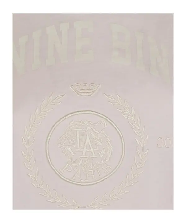 ANINE BING Short-sleeve Crew Neck T-shirt With Logo Detail