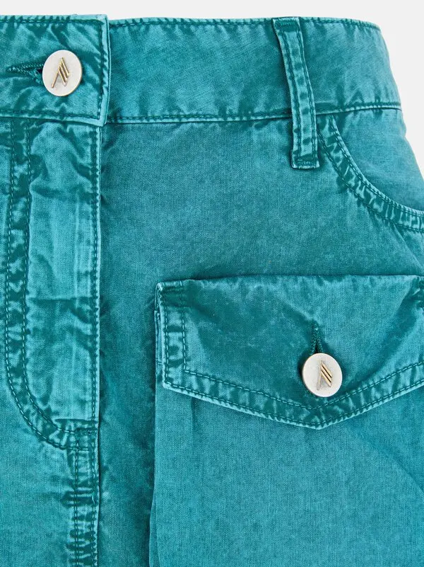 Attico The Fay Mini Skirt - Green