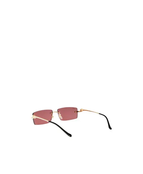 Cartier Rectangular Frame Sunglasses - Pink