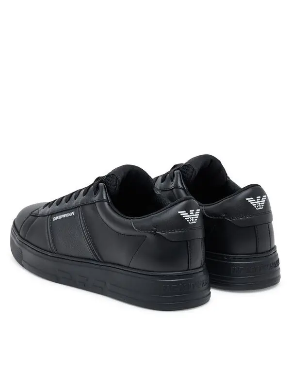 Emporio Armani Panelled Lace-up Low Top Sneakers